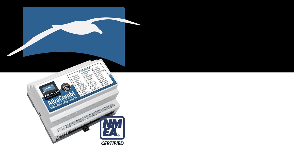 AlbaCombi Translate analogue to nmea2000 converter